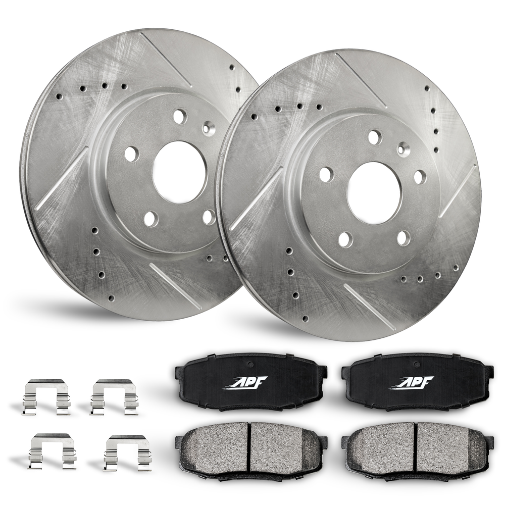 For Toyota Corolla (09-19), Toyota Matrix (09-13) Rear Brake Kit Rotors ...